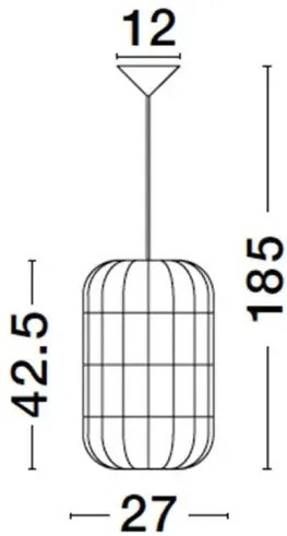 Rustikální lustr Griffin 27 ratan