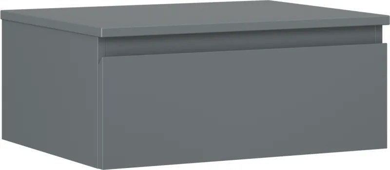 Mexen Orio, koupelnová skříňka 60 cm s horní částí, 1 zásuvka, grafitová matná, 91A10-06023-1-BFC66