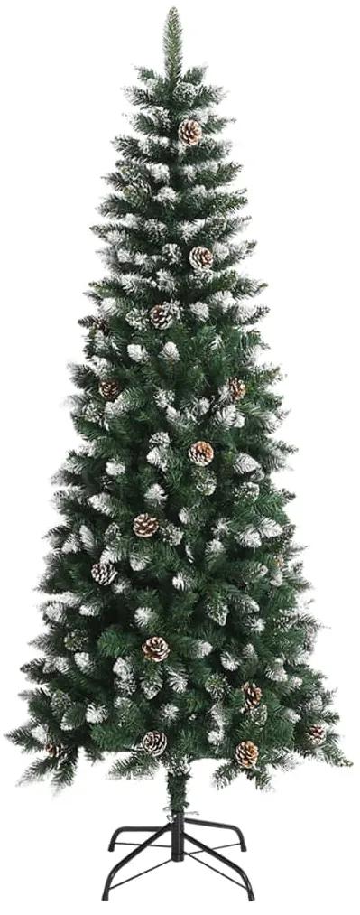 345176 vidaXL Umělý vánoční stromek se stojanem zelený 210 cm PVC