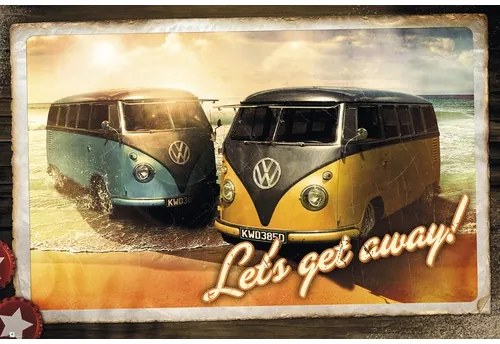 Plakát Maxi VW let's get away 61x91,5cm