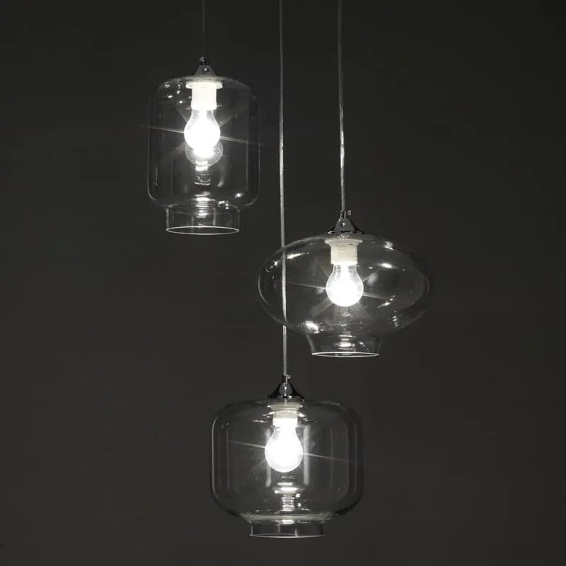 Tomasucci Závěsný lustr SAKY CLEAR Ø.47x126cm,skleněný