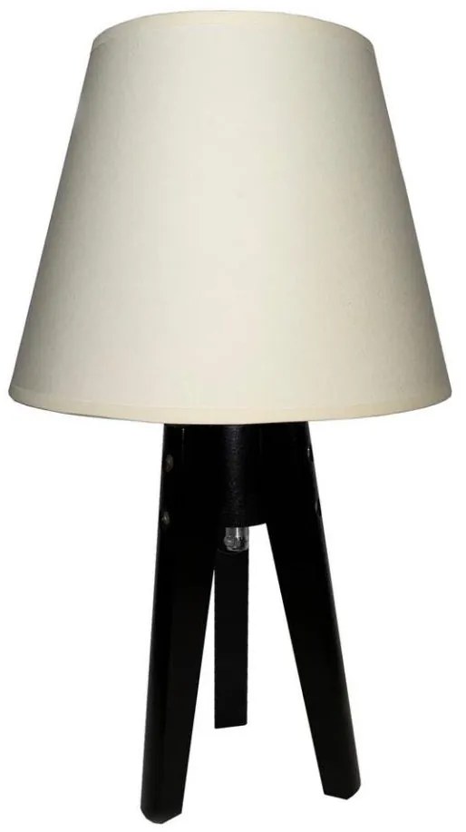 Stolní lampa CONE 1xE27/60W/230V wenge krémová