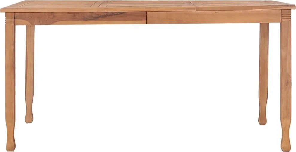 vidaXL 7dílný zahradní jídelní set s poduškami masivní teakové dřevo [3060021] Barva: Hnědá a bílá