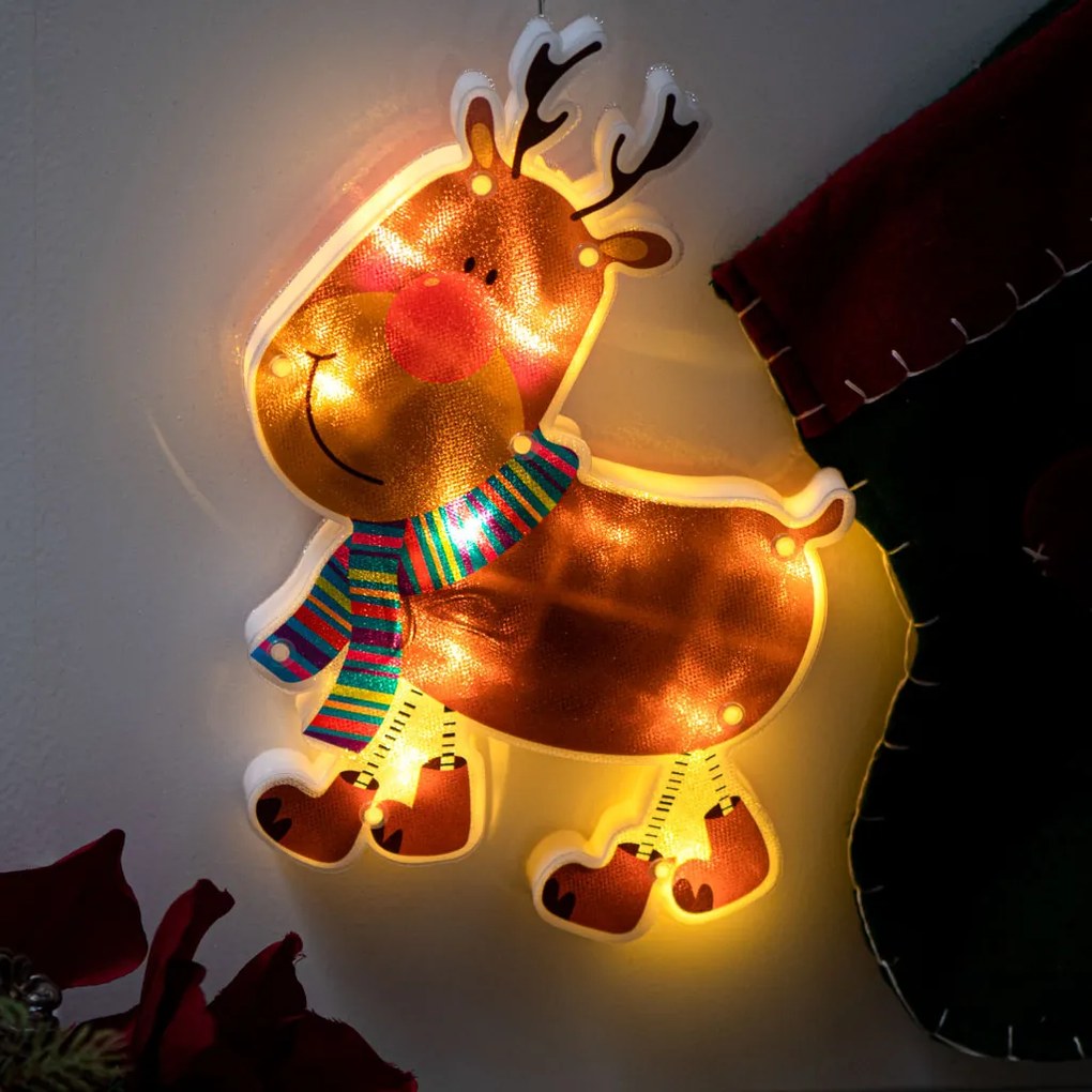 Creative Corner LED závěsná svítidla Vánoční dekorace sobi