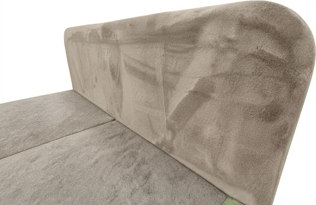 Čalouněná postel boxspring FORENA 180x200 cm béžová Matrace: Matrace Bonell pružinová