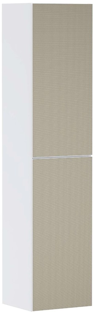 Hansgrohe Xevolos E - Vysoká skříňka 40x176x36 cm, 2 dvířka, panty vlevo, matná bílá/bronz 54218390