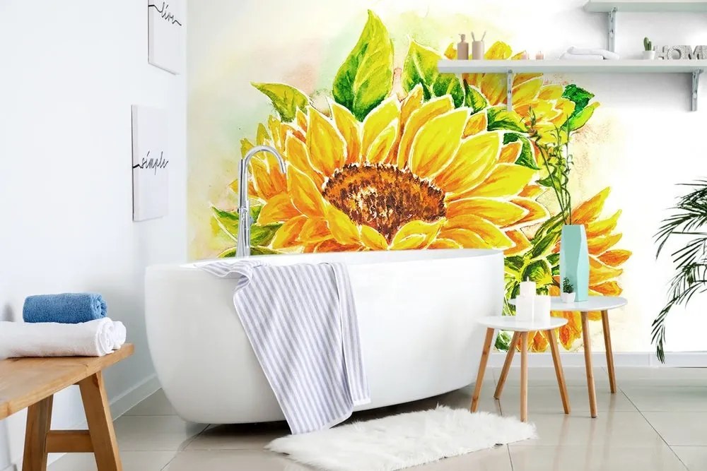 Samolepící tapeta nádherná slunečnice - 225x150 cm