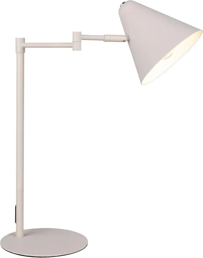 Slonovinová stolní lampa s ohybatelnou konstrukcí (výška 50,5 cm) Cosima – Trio