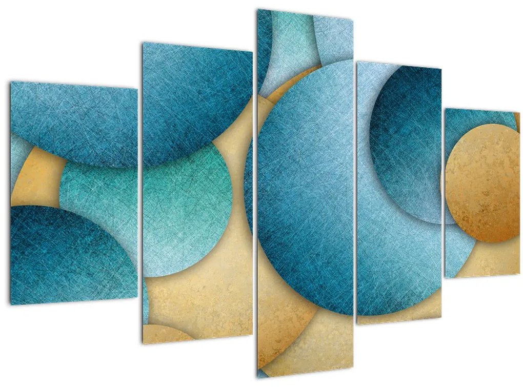 Obraz abstrakce kruhy (150x105 cm), 40 dalších rozměrů