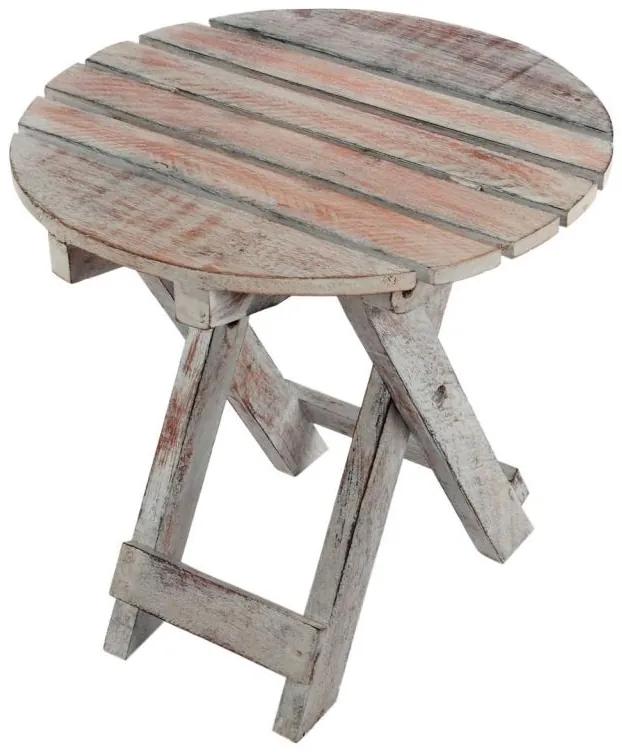 DIVERO Vintage 60223 Skládací stolek - 31 cm