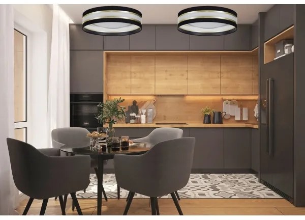 LED Stropní svítidlo CORAL GOLD LED/24W/230V černá/zlatá