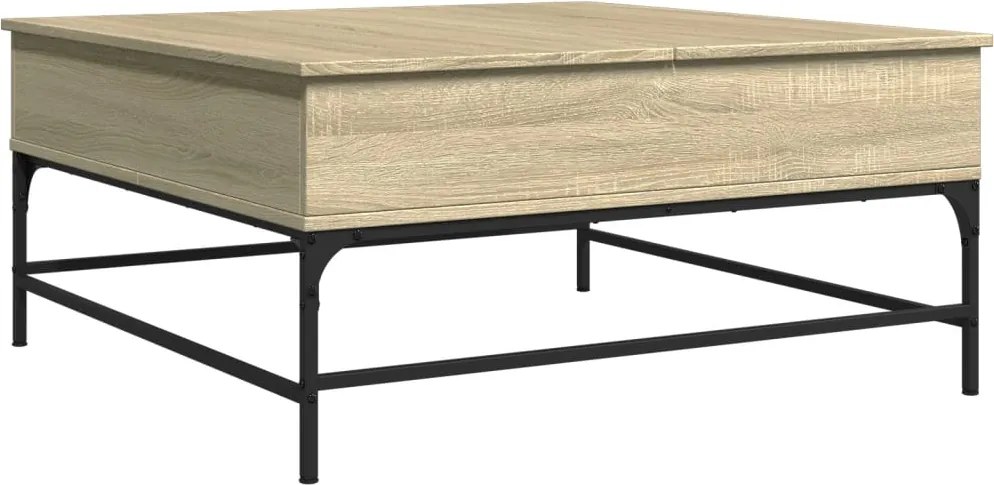 Konferenční stolek dub sonoma 95 x 95 x 45 cm kompozit a kov 3217065
