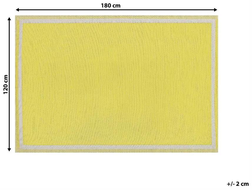 Venkovní koberec 120 x 180 cm žlutý ETAWAH Beliani