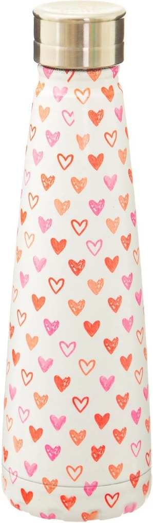 sass & belle Kovová termolahev Love Hearts 400ml, růžová barva, kov