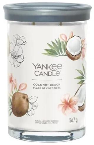 Aromatická svíčka, Yankee Candle Signature Tumbler Coconut Beach, hoření až 100 hod