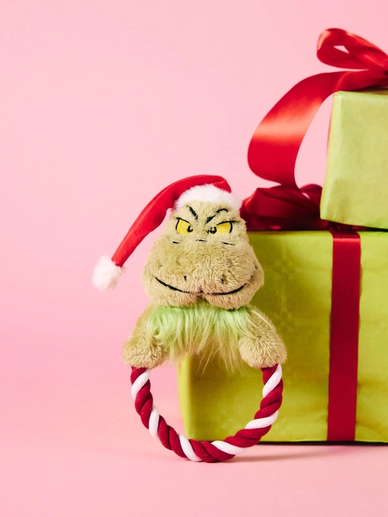 Sinsay - Plyšová hračka pro psa s pískátkem a přetahovadlem Grinch - zelená
