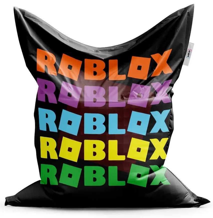 Sablio Sedací vak ROBLOX Barevný text - 150x100 cm