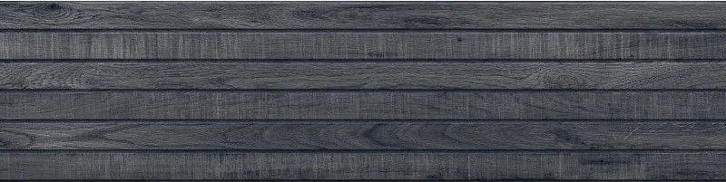 Mexen Western Wood Nero glazovaný rektifikovaný gres G1, dlaždice imitující dřevo na stěnu 120 x 30 cm, mat