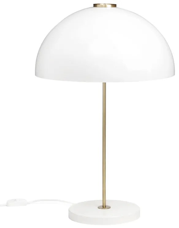 Stolní lampa Kupoli, bílá