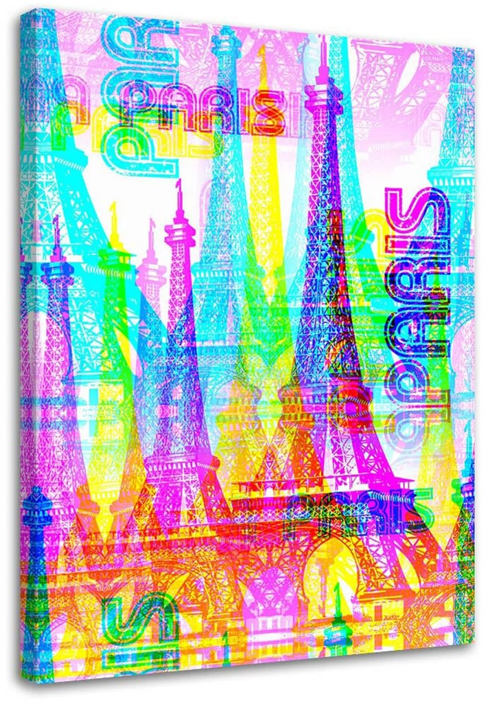 Gario Obraz na plátně Neon Paris Rozměry: 60 x 90 cm