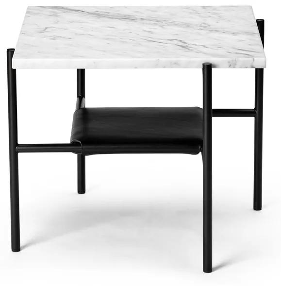 Odkládací stolek Stone z mramorové desky Barva mramoru:: bílá, Rozměry:: 38x43x43cm