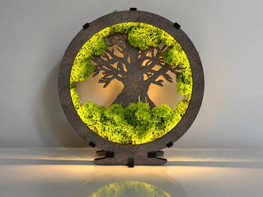 Li-Go "Mech a strom" lampa 20x22cm provedení povrchu: bříza