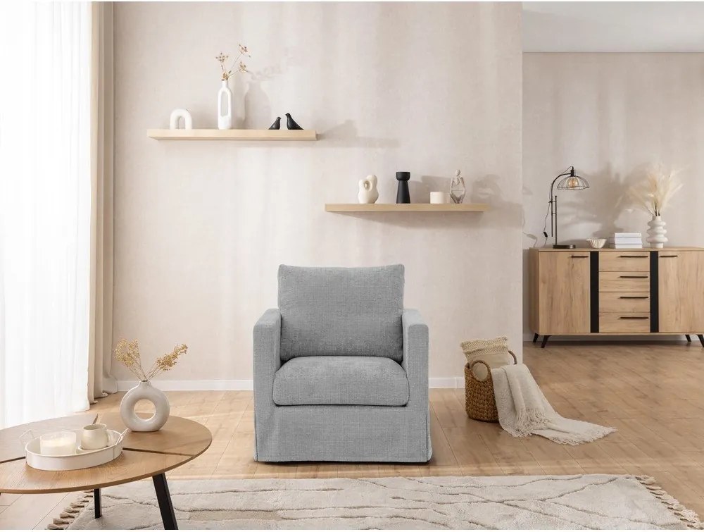 Světle šedý potah 84 cm Paphos – Ropez