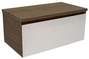 Koupelnová skříňka s krycí deskou Naturel Monza 79x30x45 cm ořech mat MONZA80WN