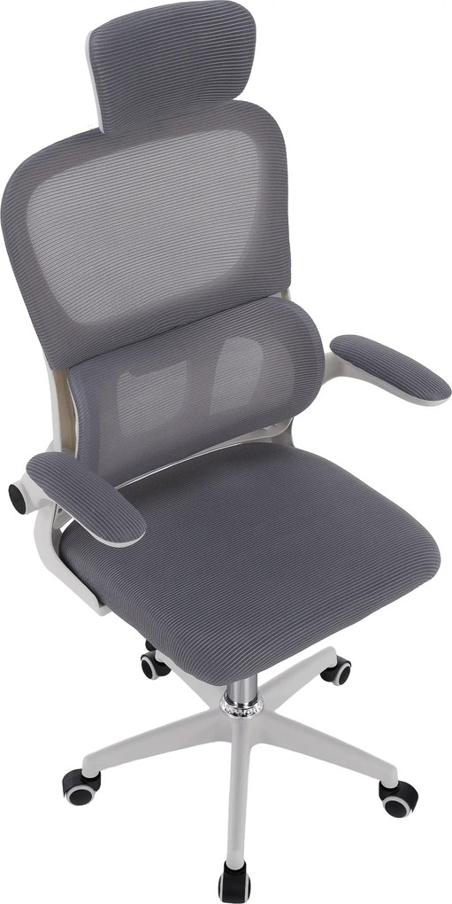 Ergonomická kancelářská židle IMPERIAL - šedá síťovina