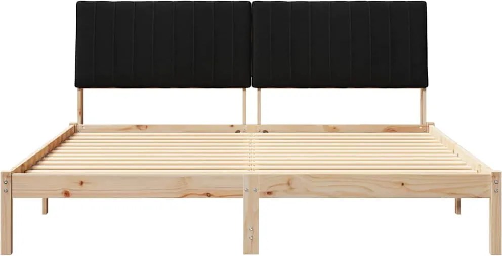 Rám postele s čelo Hnědá 180 x 200 cm Masivní borové dřevo 3394405