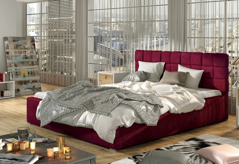 Manželská postel UNDER + rošt, 200x200, kronos 02