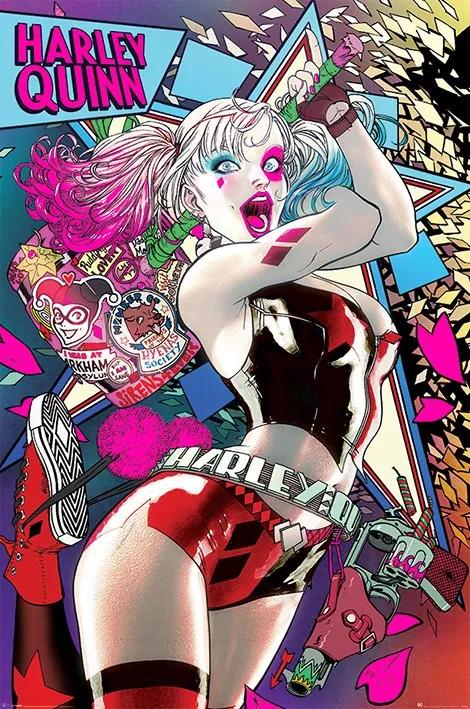 Plakát - Harley Quinn (Neon)