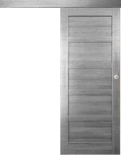 posuvné interiérové dveře na stěnu vasco doors BRAGA plné, model 1 Průchozí rozměr: 70 x 197 cm, Orientace dveří: Levé dveře, Dekor: Dub sonoma