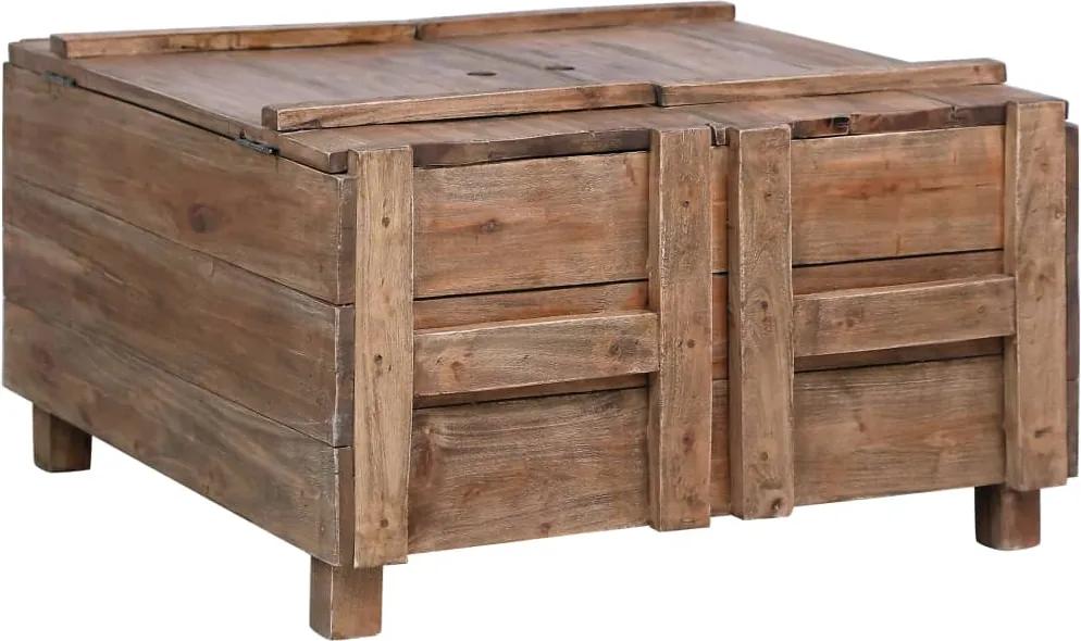 Konferenční stolek Panhandle - 65 x 65 x 38 cm | masivní recyklované dřevo
