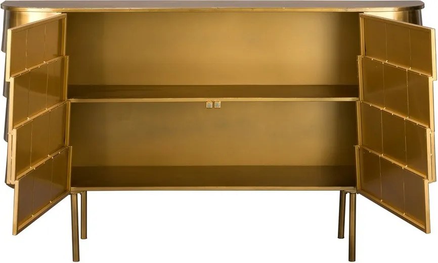 Kovová komoda ve zlaté barvě 117x70x26 cm Hanna – Dutchbone