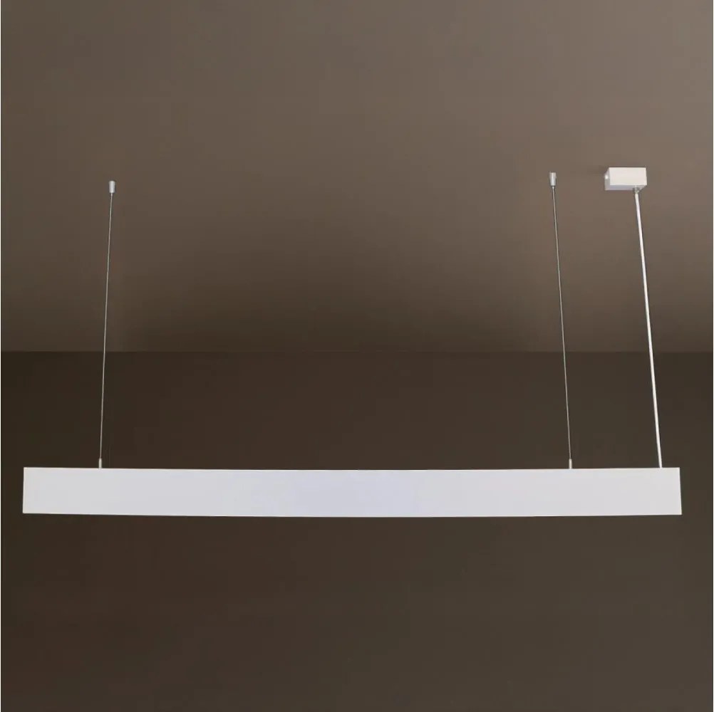 LED Lustr na lanku LED/55W/230V 3000/4000/6500K 120 cm bílá