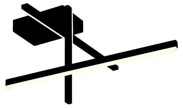 Zambelis 22025 - LED Stmívatelný přisazený lustr LED/25W/230V černá