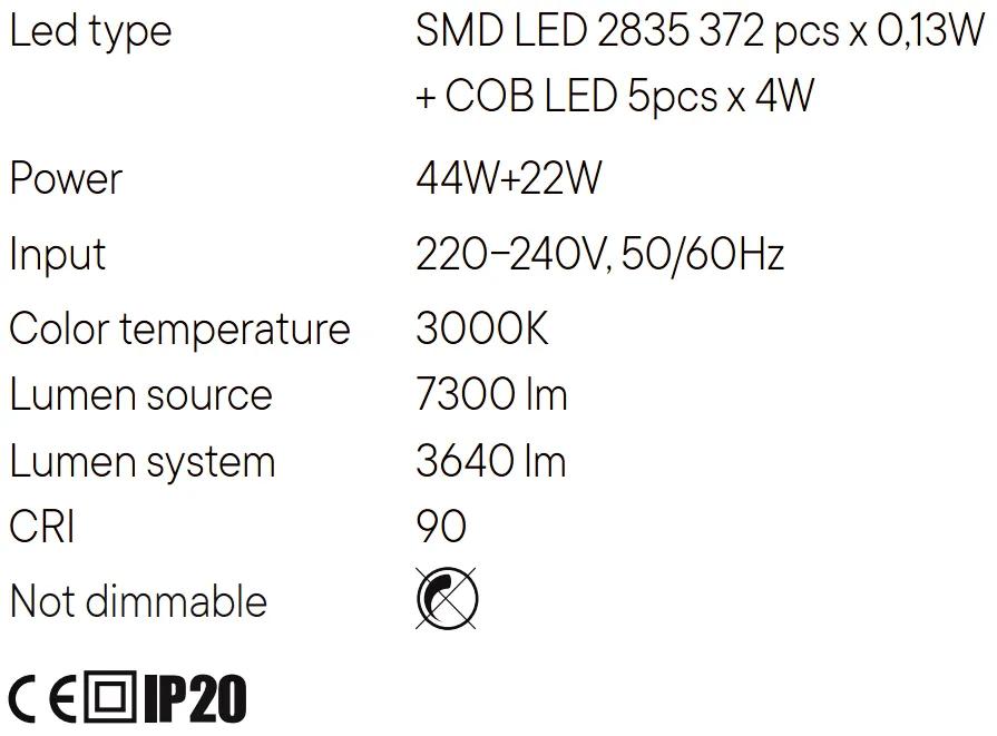 LED závěsné světlo Redo SUMMMIT 01-2494/LED 66W