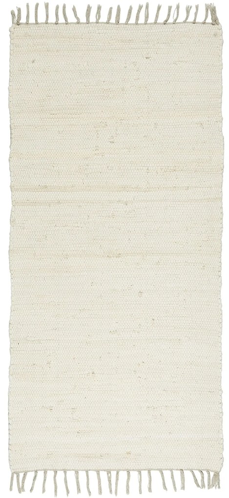 IB LAURSEN Bavlněný běhoun na podlahu Cream 120 x 60 cm, krémová barva, textil