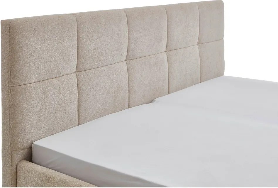 Béžová čalouněná dvoulůžková postel bez roštu 180x200 cm Nova – Meise Möbel