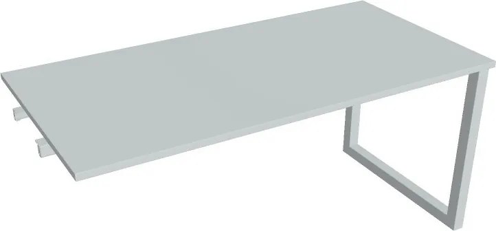 Hobis Kancelářský pracovní stůl k řetězení Hobis UJO 1600R, bílá RAL 9016, deskaakát