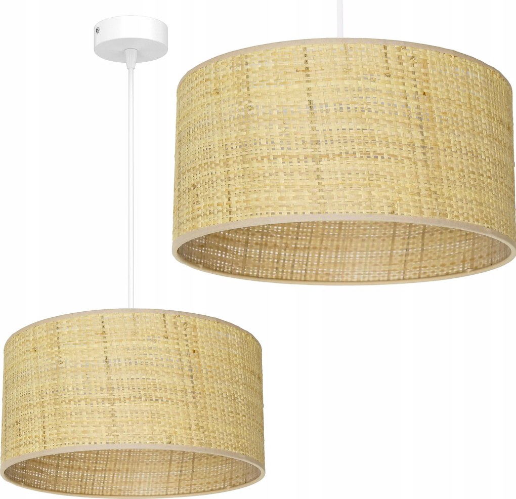 Závěsná Stropní Lampa Ratan 40 CM Ratanová Boho Polsko Lampa E27
