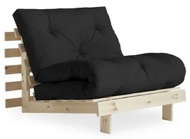 sofa ROOT by Karup - 90*200 cm raw (bezbarvé) + futon dark grey 734
