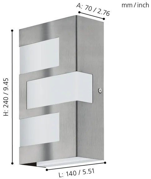 Eglo 94086 - LED venkovní osvětlení RALORA 3xLED/2,5W/230V IP44