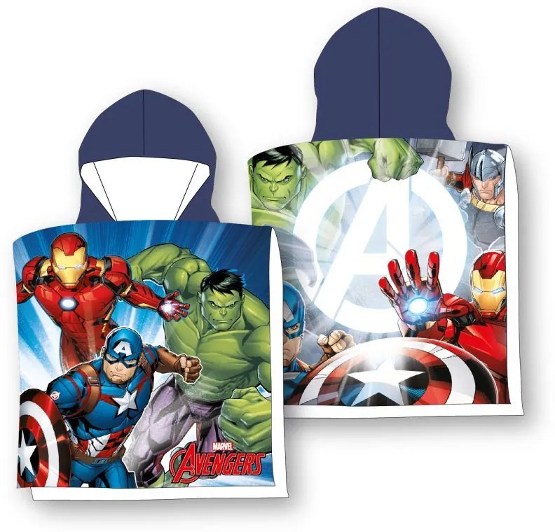 Dětské pončo Avengers 55x110cm Faro