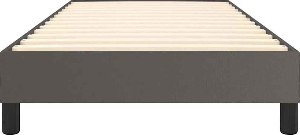 Rám postele s boxspringem šedý 90 x 200 cm umělá kůže 3120680