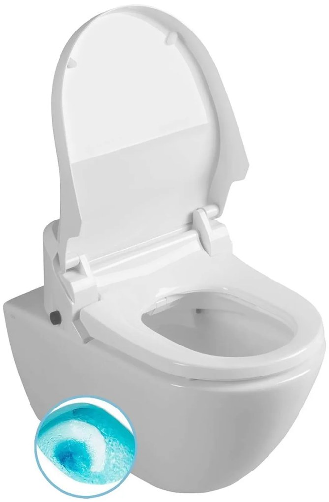 Sapho WC sada - Elektronický bidet s keramikou, SoftClose, SwirlFlush, ExtraGlaze, bílá UB-6635RU-1