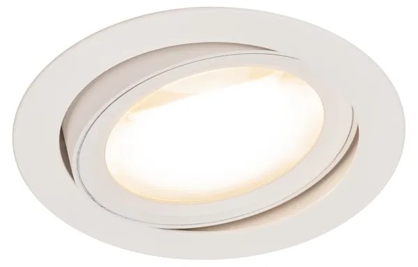 SLV Oculus, bílá výklopná bodovka, LED 10,5W 2000-3000K, průměr 12cm