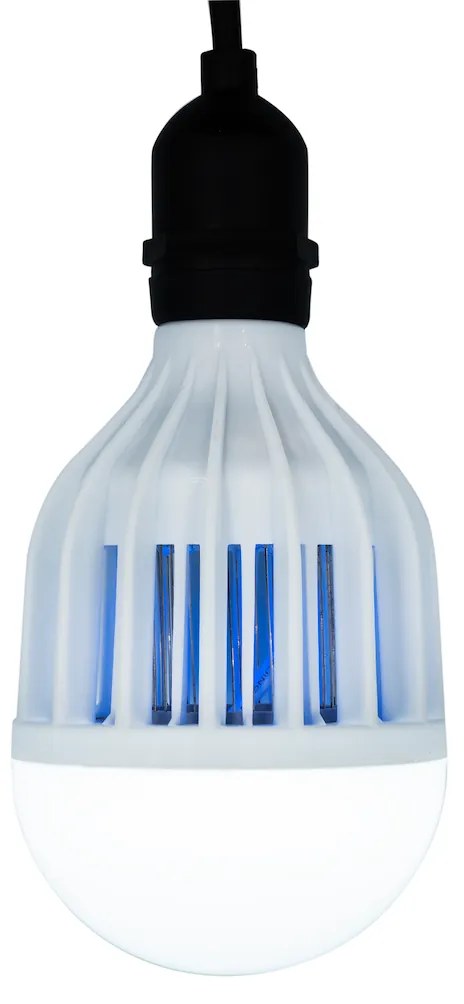 LED žárovka likvidující hmyz E27 studená 6500k 8w 800 lm