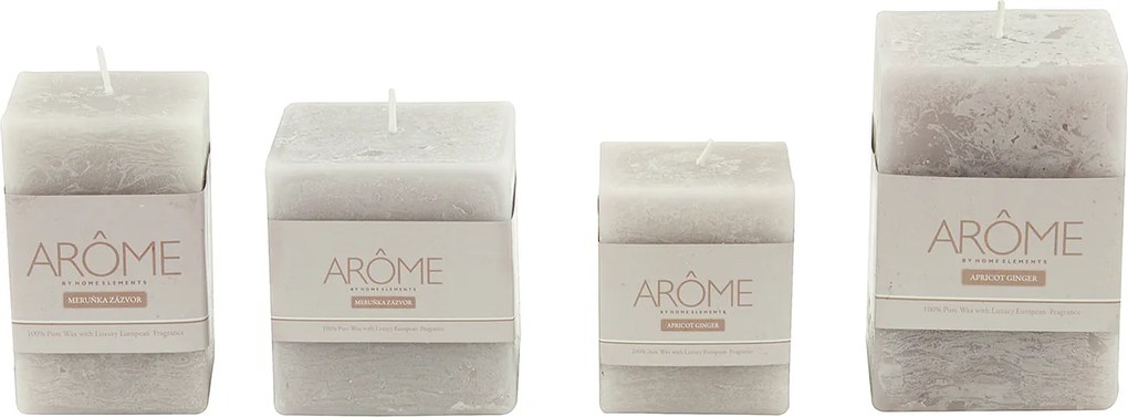 Arôme Vonné svíčky sada 4 ks Apricot & Ginger 1080 g